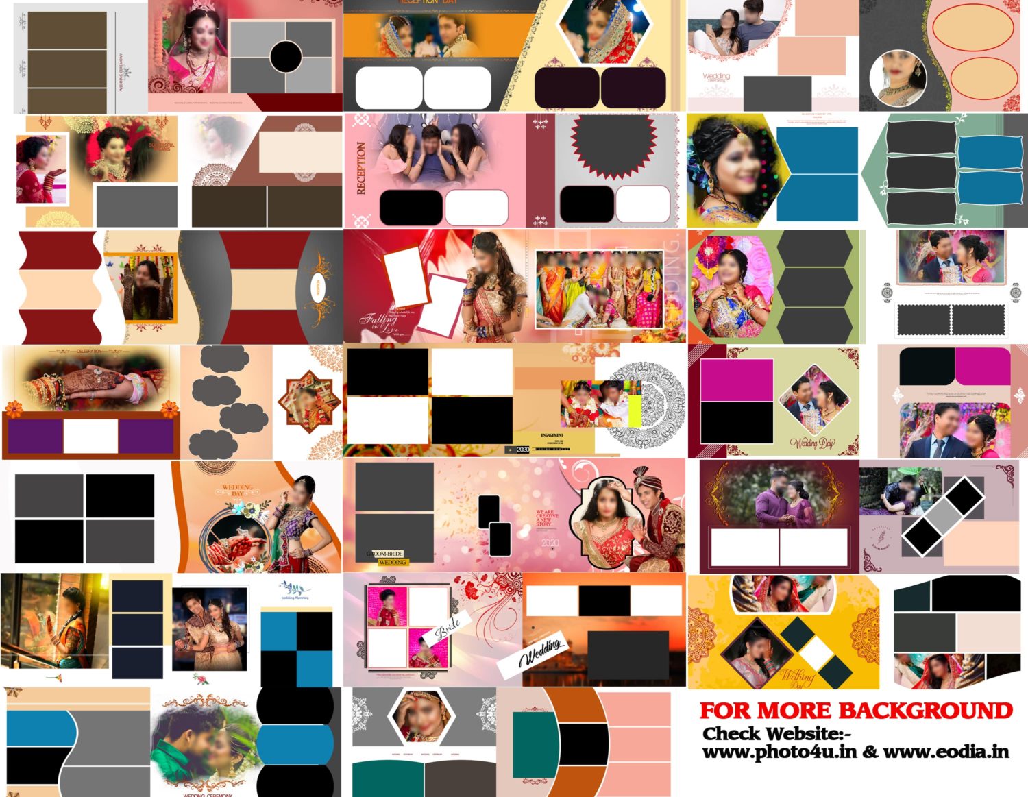 Pack9=Wedding And Pre-Wedding Album Design 12×36 2021 (3 in 1 Pack=1000 ...